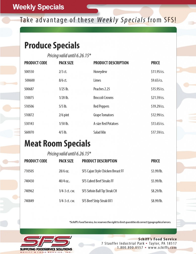 SFS Publications - Schiff’s Food Service